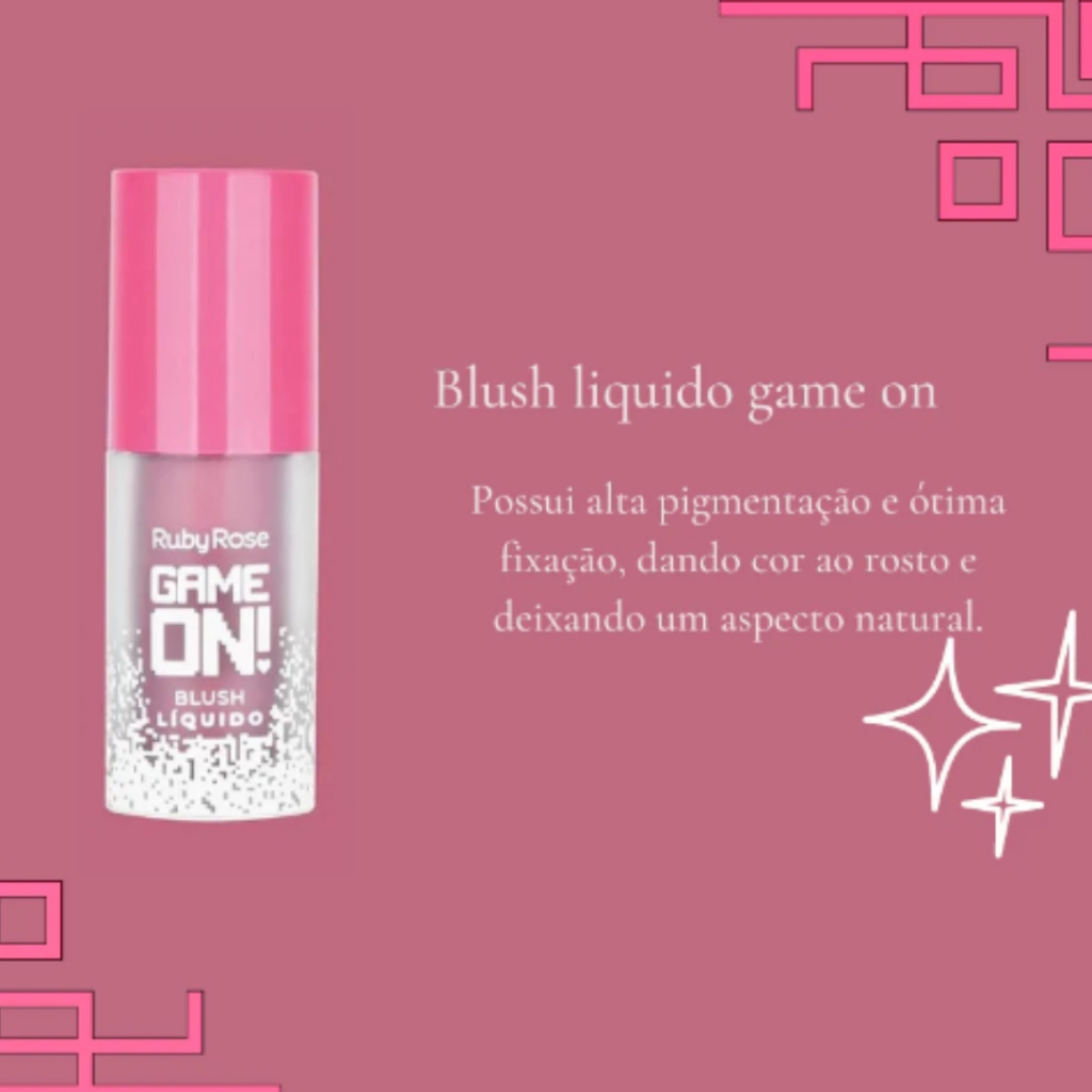 Blush Líquido Game On Ruby Rose 3,5ml | Shopee Brasil