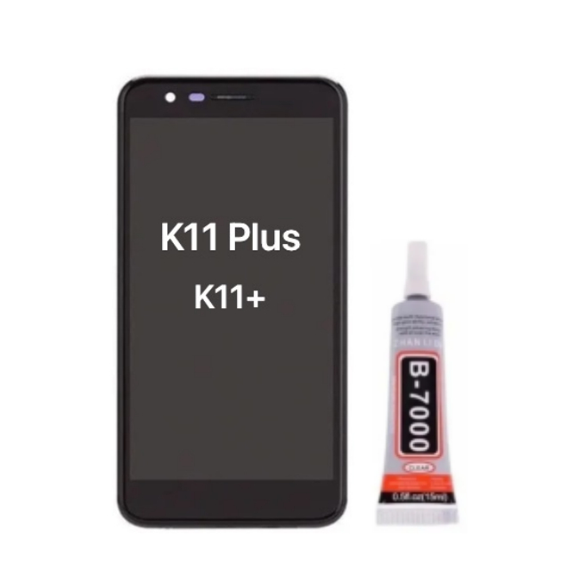 Frontal Tela Lcd Touch Display LG K11Plus K11+ X410 X410BCW Com Aro A ...