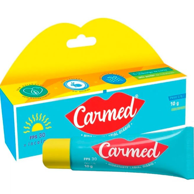 Hidratante Labial Carmed FPS30 Incolor 10g | Shopee Brasil