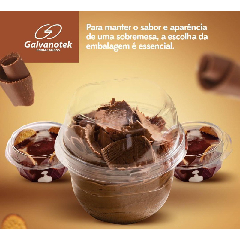 10 Ou 50 Unidades G670A/G670B Pote Mousse, Verrine, Bolo Pote 110ml ...
