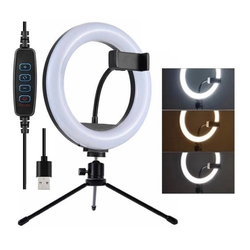 Ring light 6 polegadas iluminação led - ring light | Shopee Brasil