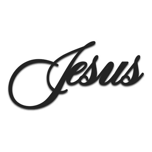 Aplique Jesus Letras Mdf 3mm 30cm | Shopee Brasil