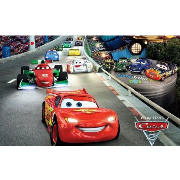 Papel de Parede Relampago Mcqueen e Amigos 1,30m Altura por 2,50m ...