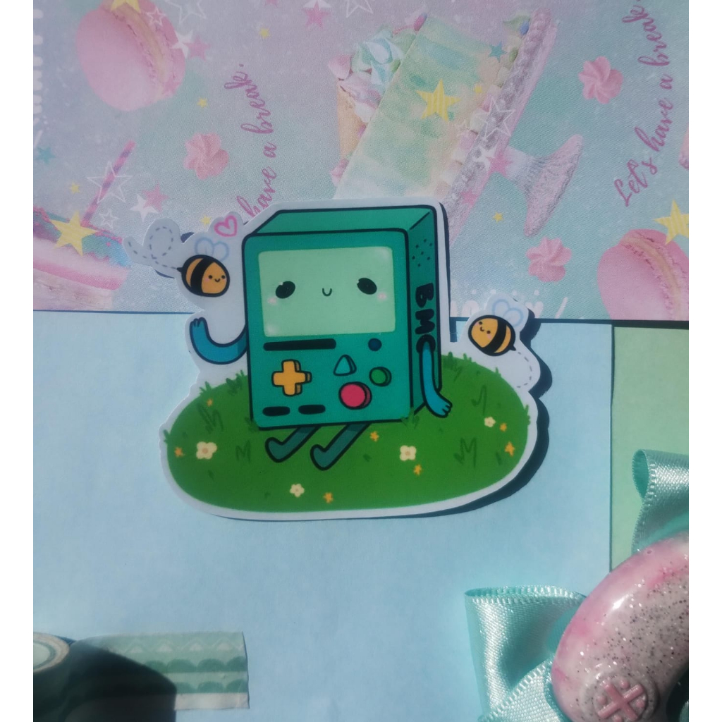 Adesivo BMO Hora de aventura sticker chibi fofo kawaii adventure time ...