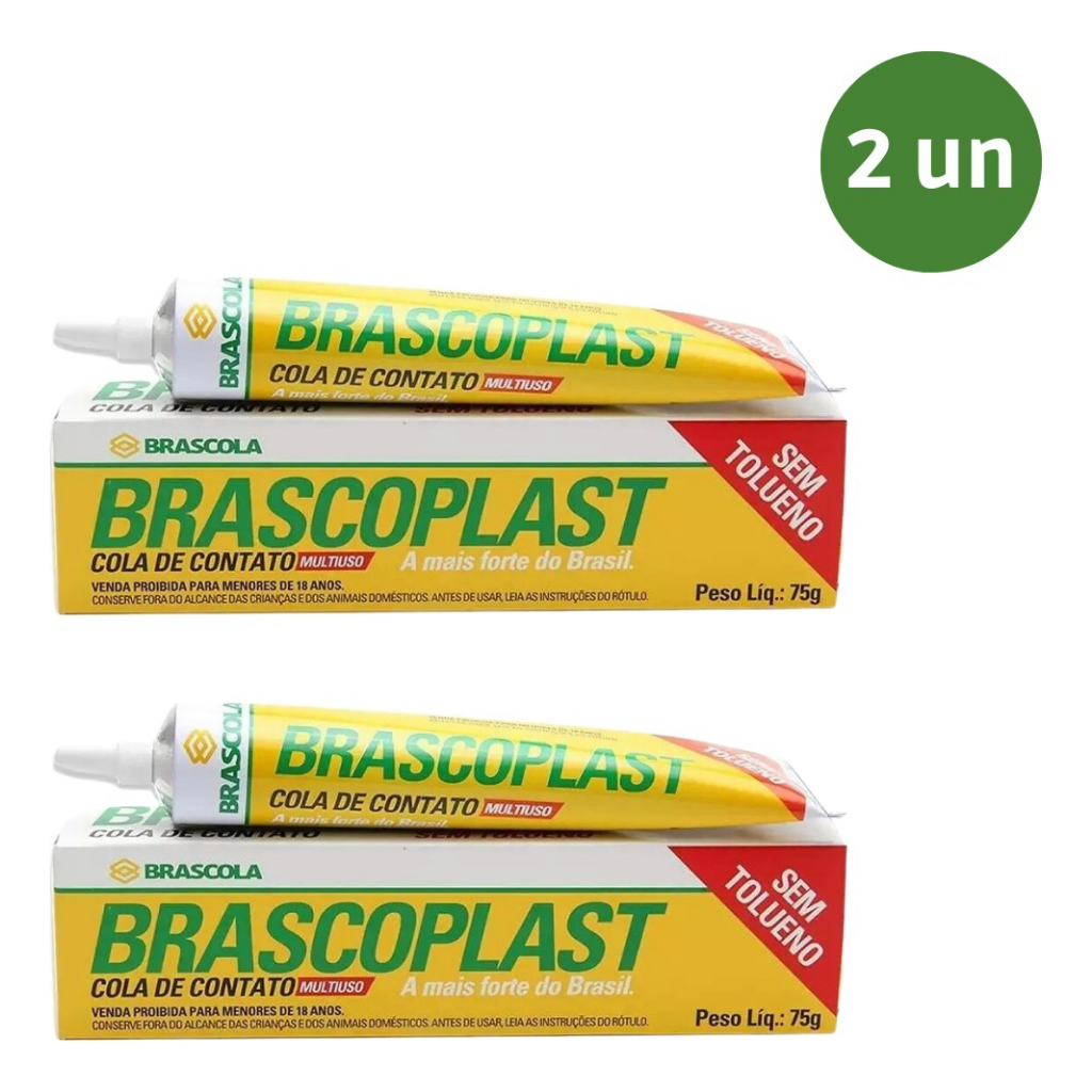 Cola De Contato Multiuso 75g - Cola De Sapateiro 2 Unidades Tecido ...