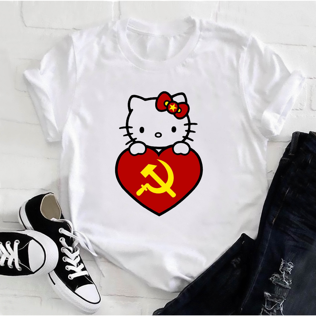 Camiseta Hello kitty comunista - Cod 3260 | Shopee Brasil