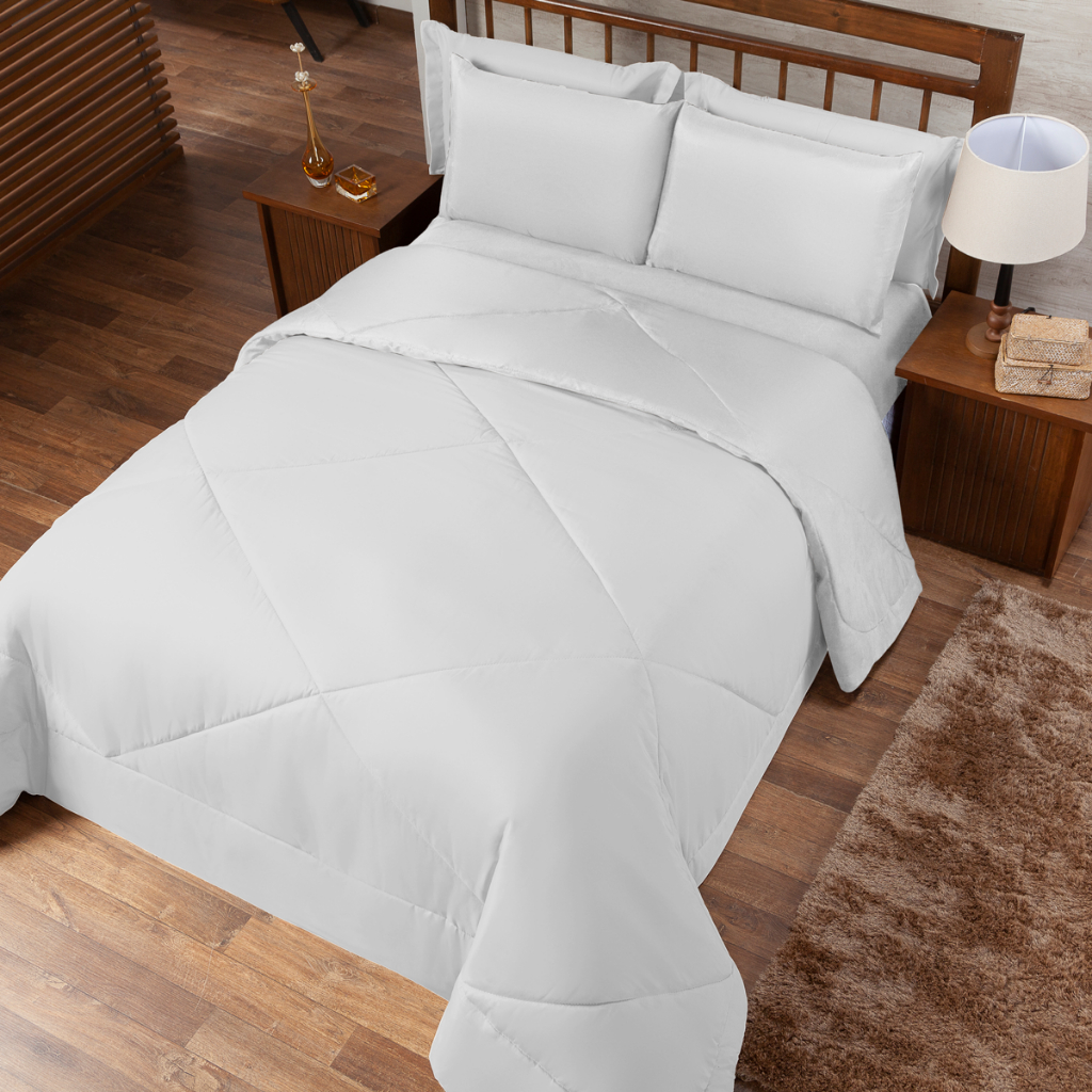 Edredom Casal Queen 03 Peças Dupla Face Margarida Premium | Shopee Brasil