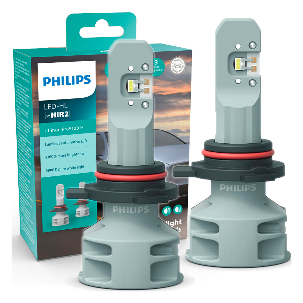 Kit Lampada Led Hir2 Led Philips Ultinon 12v | Shopee Brasil