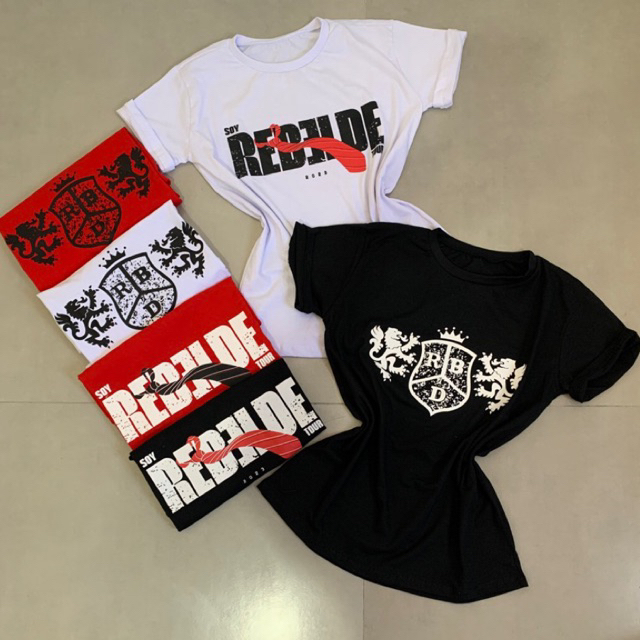 Camiseta RBD REBELDE TOUR T-shirt baby look uniforme elite Way school ...