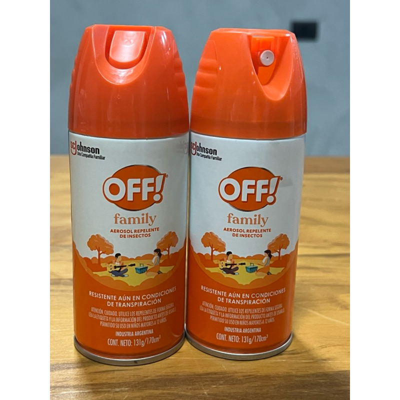 Kit com 02 Repelentes Aerosol OFF Spray 131GR | Shopee Brasil