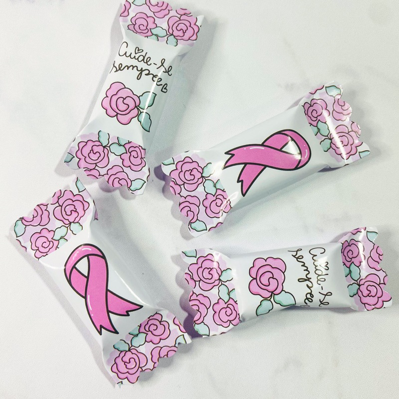 Bala Outubro Rosa 50 Unidades | Shopee Brasil