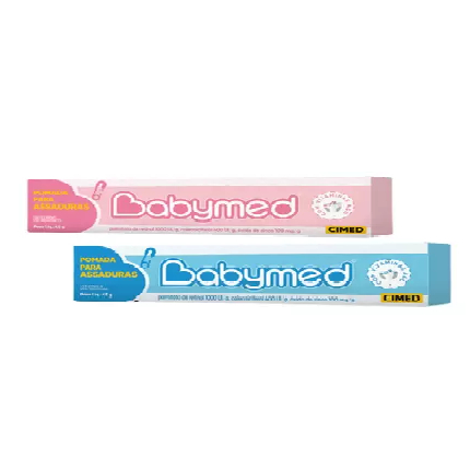 Kit com 2 Babymed Pomada azul e rosa 45g | Shopee Brasil