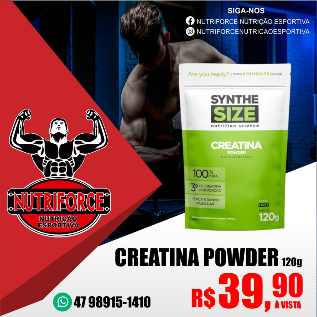 Creatina Synthesize 120g | Shopee Brasil