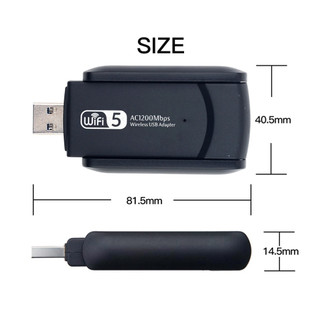Adaptador Wifi Fenvi Usb 3.0 5ghz 1300mbps + Bluetooth 4.2 Receptor ...