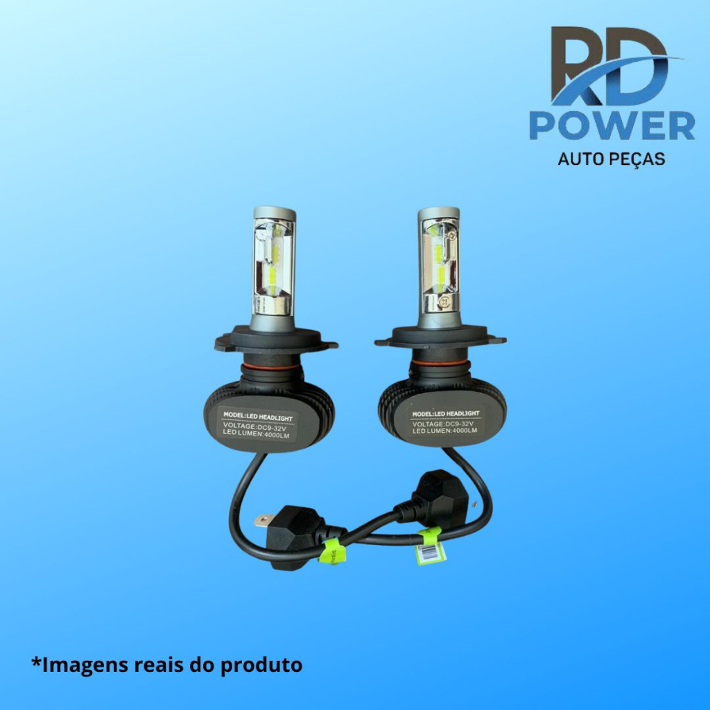 PAR DE LAMPADA ULTRA LED H4 6500K 4000 LUMENS | Shopee Brasil