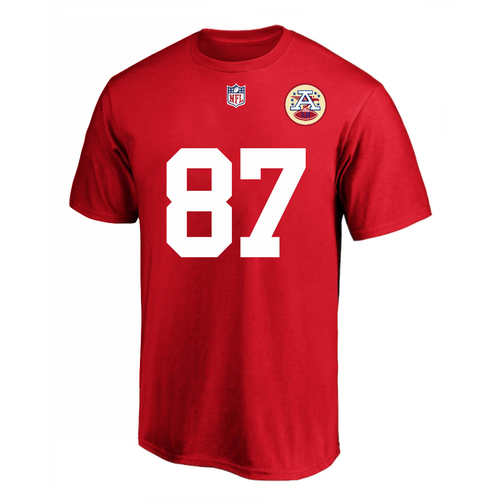 Camiseta Camisa Algodão Kansas City Chiefs 87 Travis Kelce Futebol ...