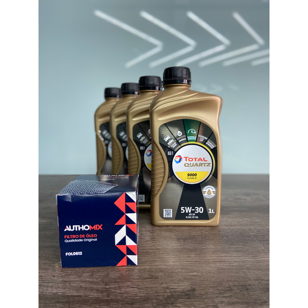 kit 4 litros de óleo 5w30 total energy dexos 1 e filtro de oleo onix ...