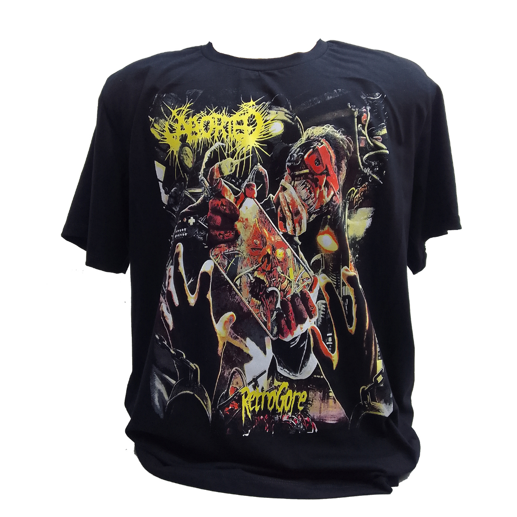 Camiseta Aborted Retrogore. Camiseta Brutal Death Metal | Shopee Brasil