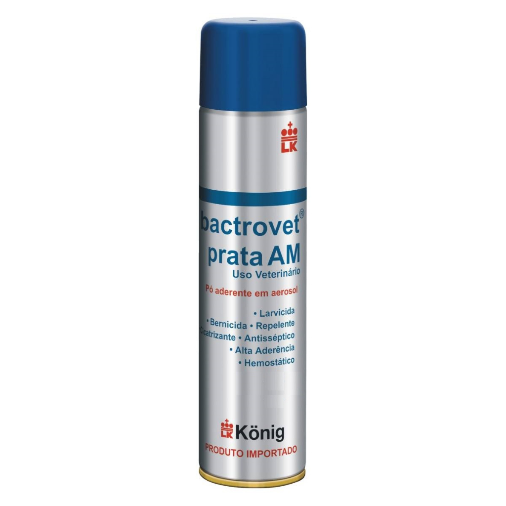 Spray prata Bactrovet Konig 200ml Larvicida Bicheira | Shopee Brasil