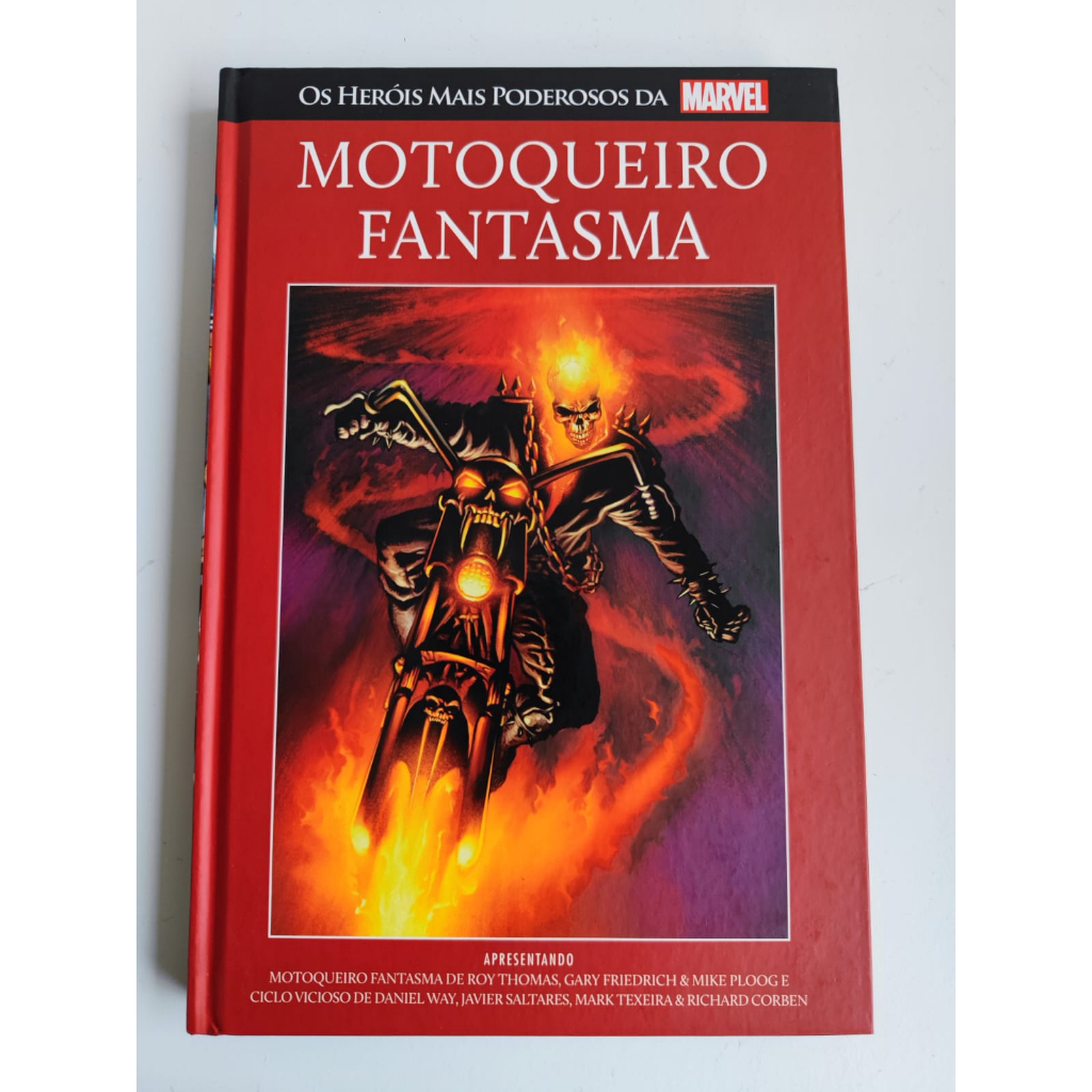 HQ Os Heróis Mais Poderosos da Marvel (Salvat capa Vermelha Nº 49) Motoqueiro Fantasma | Shopee ...