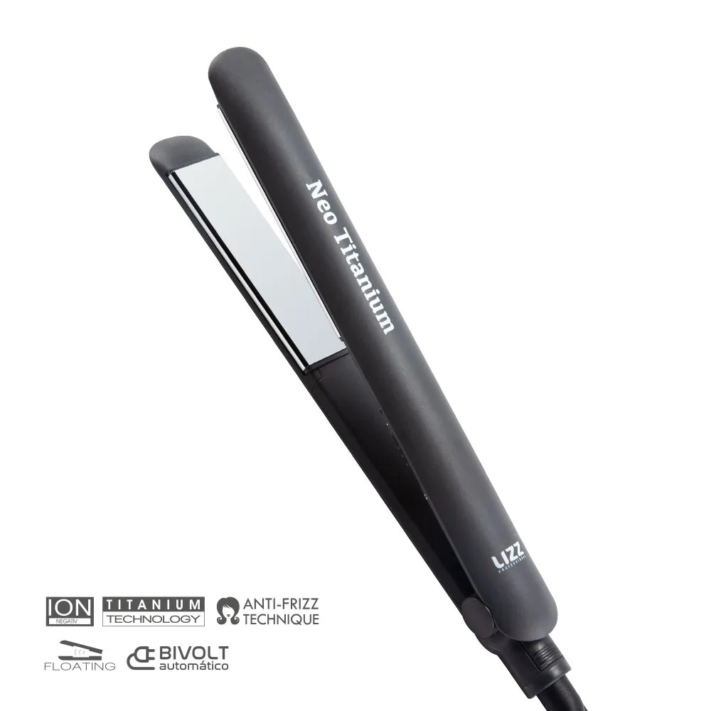 Prancha Chapinha De Cabelo Lizz Neo Titanium Bivolt | Shopee Brasil