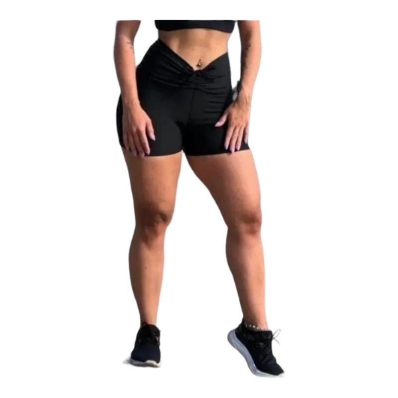 Short Academia Cordinha na frente Short Curto Academia Roupa Academia ...
