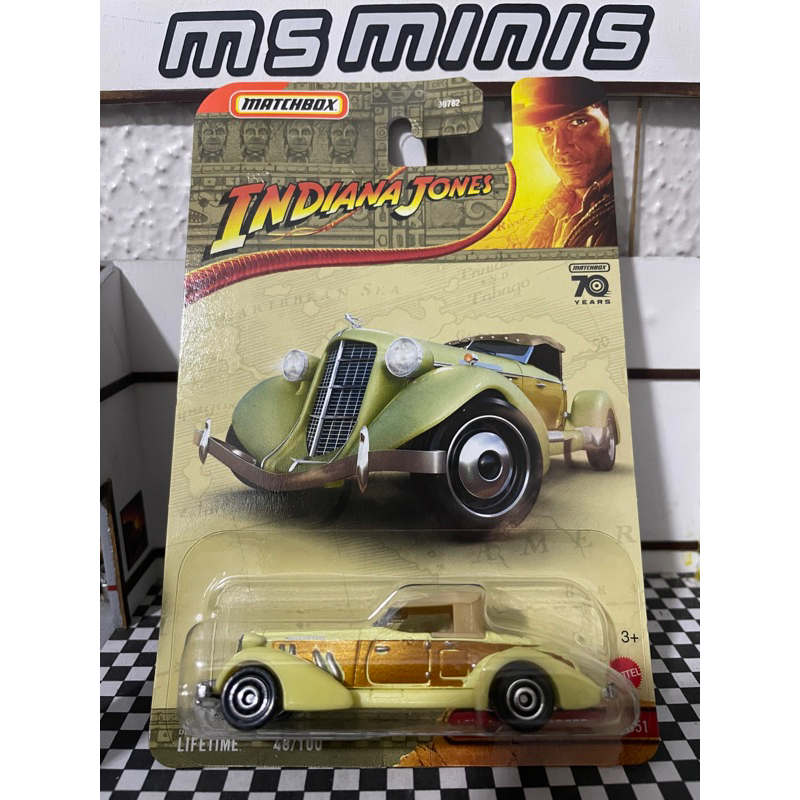 Matchbox Indiana Jones - 1936 Auburn Speedster 851 | Shopee Brasil
