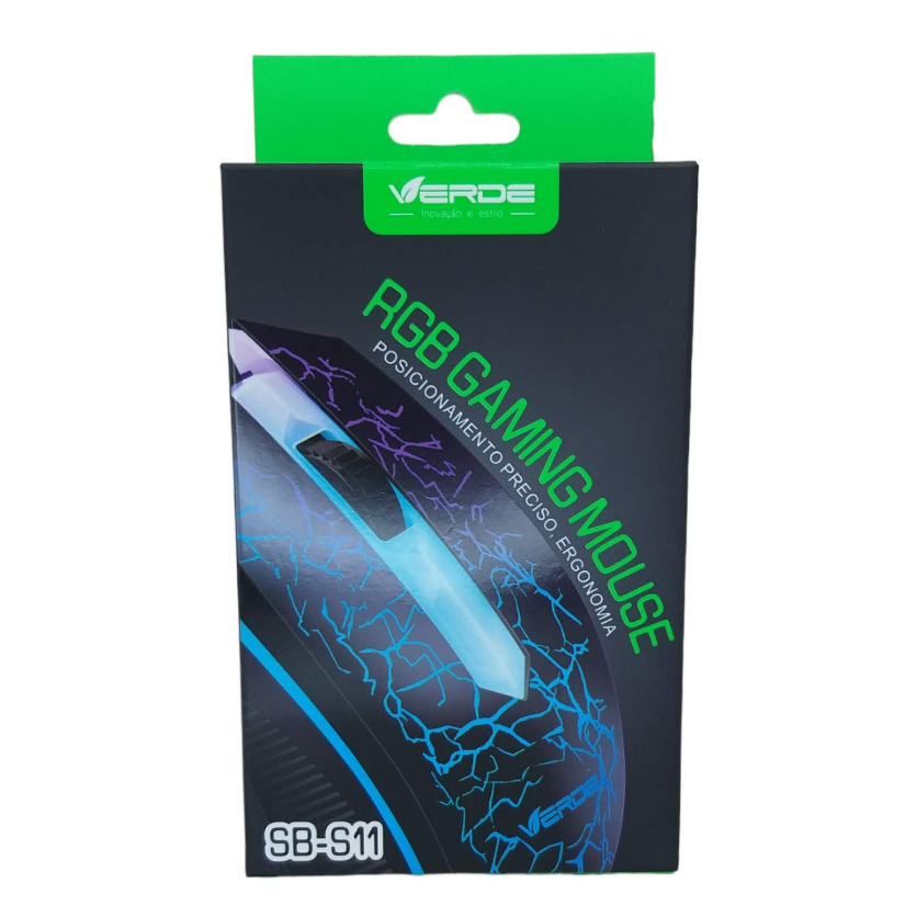 Mouse Verde RGB Gaming Posicionamento preciso e ergonomia. | Shopee Brasil