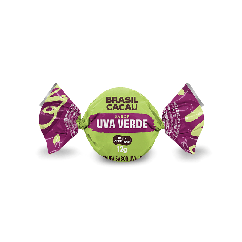 Mini Trufa Uva Verde 12g Brasil Cacau | Shopee Brasil