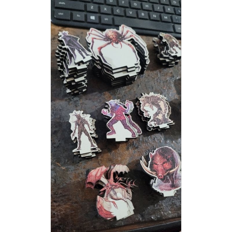 Kit Personalizado de Tokens RPG em MDF Estampado. | Shopee Brasil