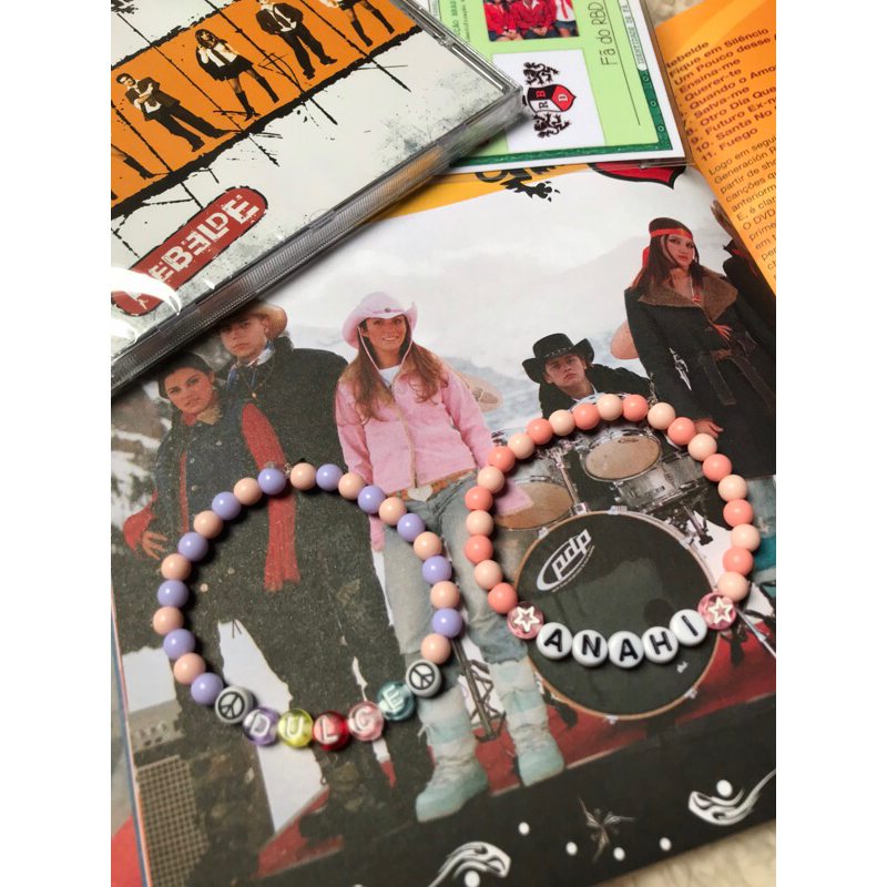 Pulseiras personalizadas( RBD, INTEGRANTES, MÚSICAS E TRAUMAS) | Shopee ...