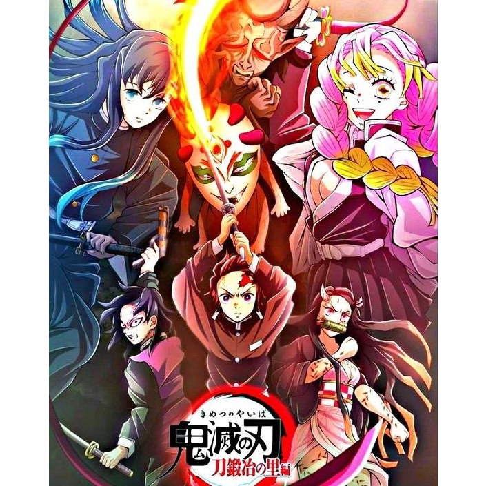 Poster adesivo Kimetsu no Yaiba de alta qualidade | Shopee Brasil