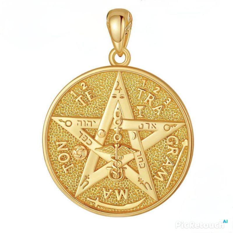 Pingente Pentagrama Tetragramaton , tetragrama | Shopee Brasil