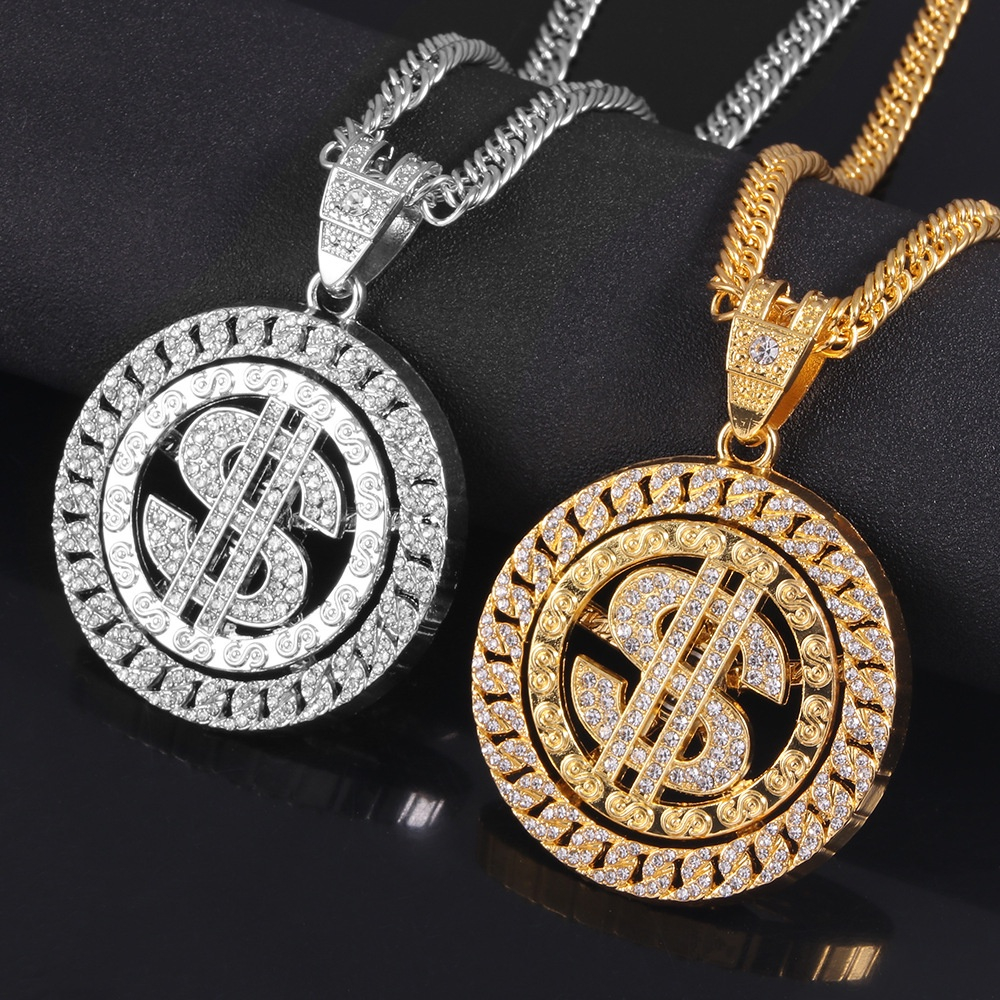 Pingente Cifrão Fixo Ice Modelo Trap Estilo Hip Hop | Shopee Brasil