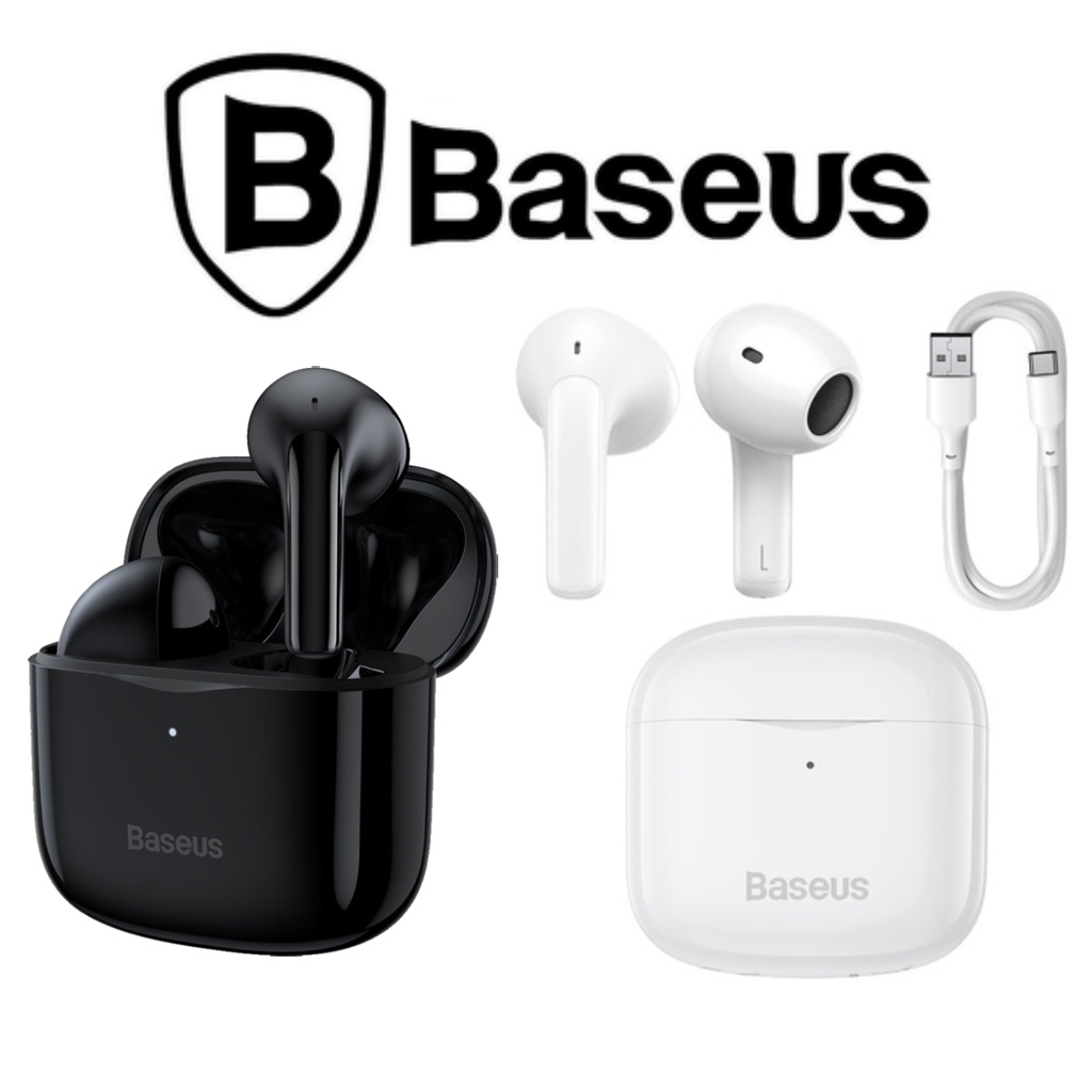 Fone Bluetooth Premium - TWS Baseus E3 - Preto e Branco Original ...