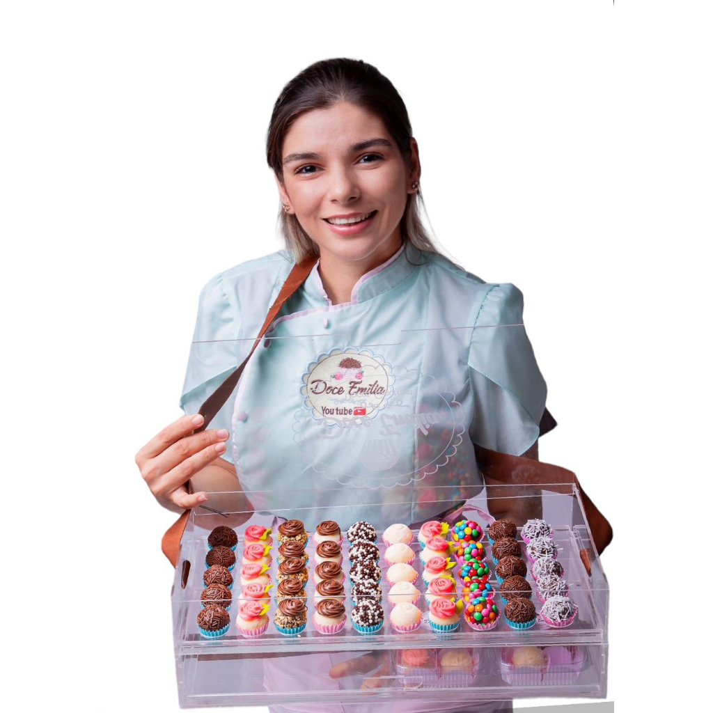 Expositor De Brigadeiro Até 100 Unidades Acrílico Cristal | Shopee Brasil