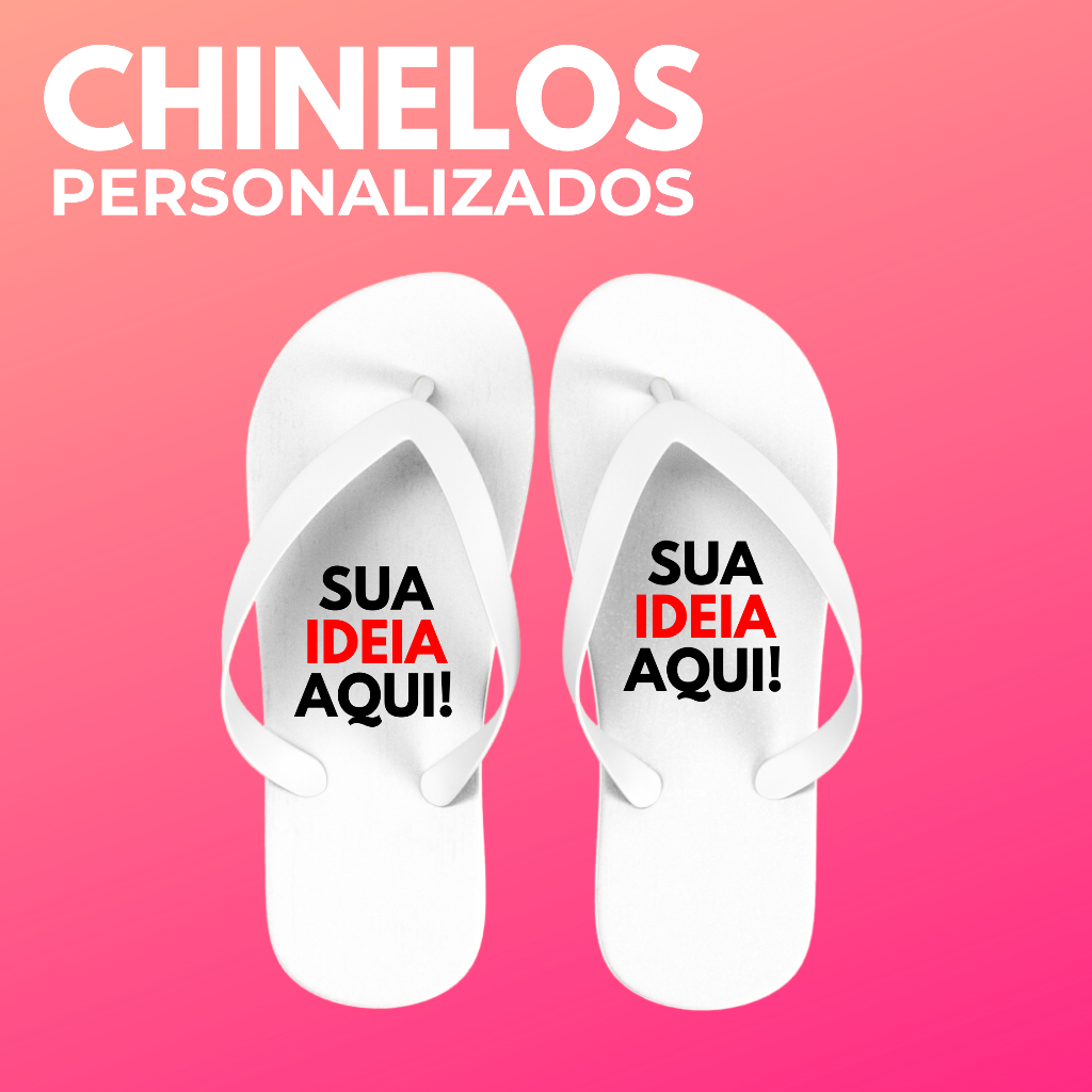 Chinelos Personalizados Para Eventos - Chinelo Branco Personalizado ...