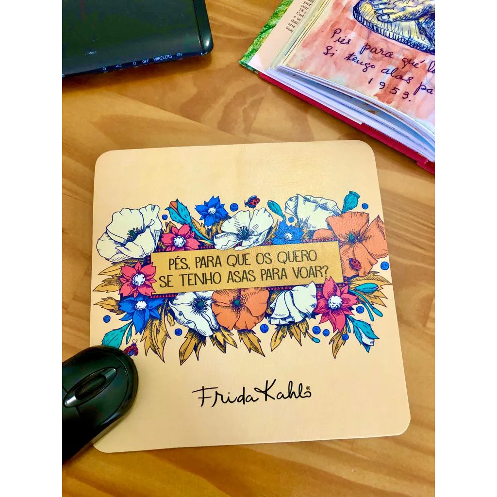 MOUSE PAD FRIDA KAHLO FLOR | Shopee Brasil
