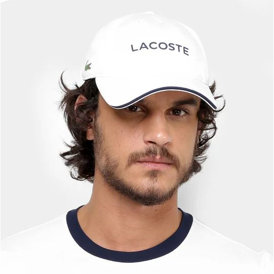Boné Lacoste Letreiro Aba Curva modelo Dry | Shopee Brasil