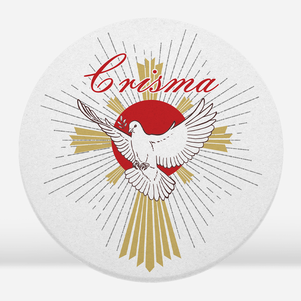 Painel De Festa Redondo Em Tecido Tema Crisma | Shopee Brasil