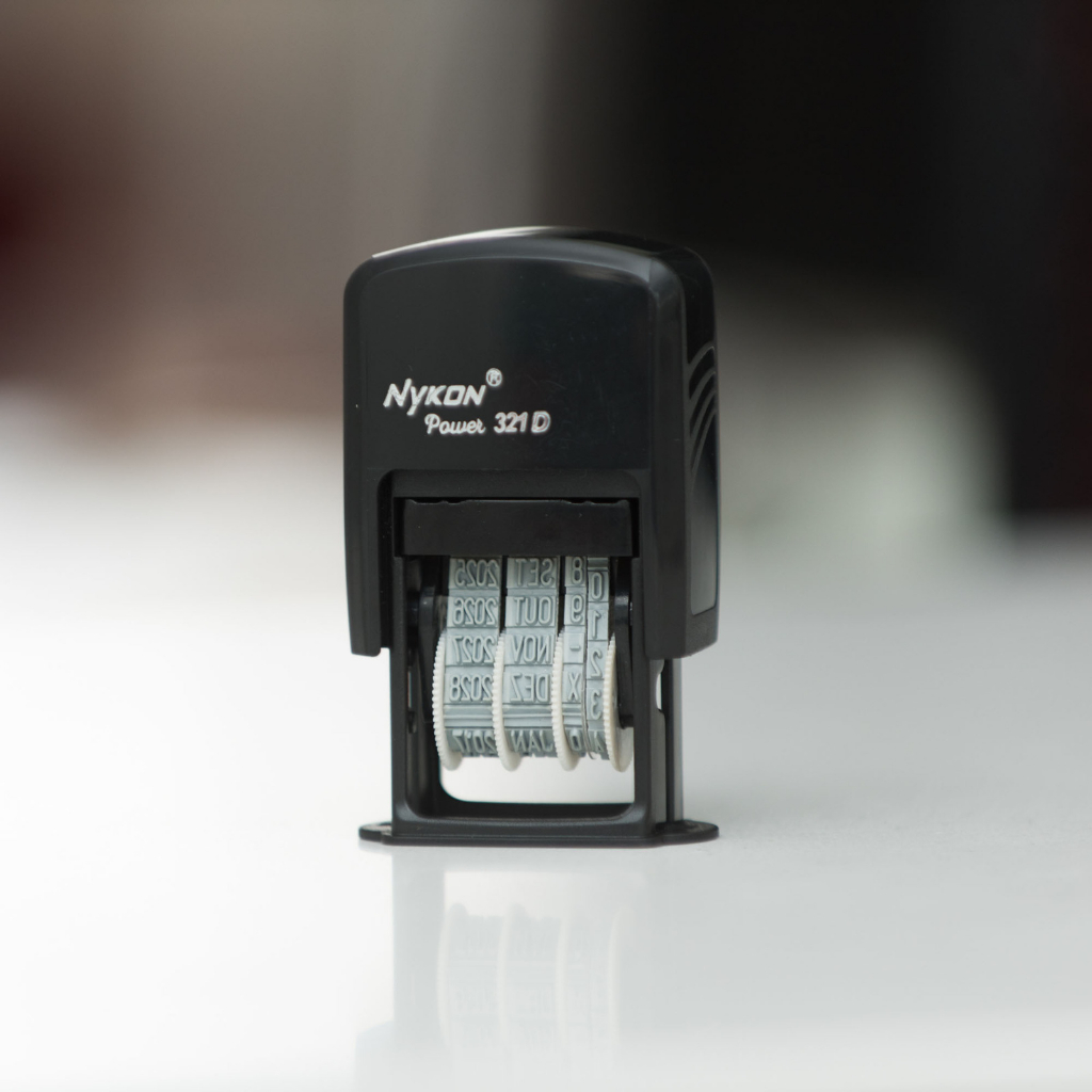 Carimbo Datador Automático N321 Nykon 3,8mm | Shopee Brasil