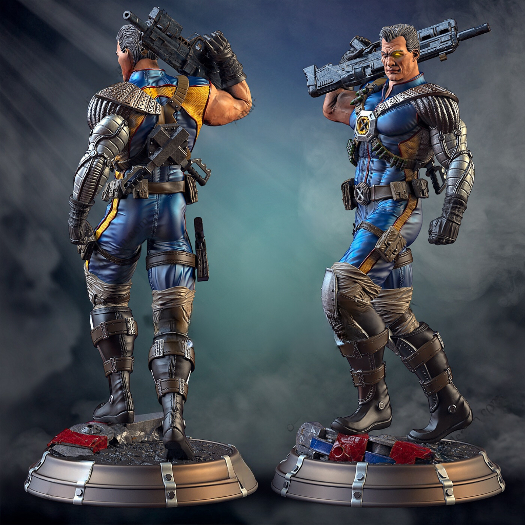 Action Figure Cable X-men Marvel modelada por Sanix (SEM PINTURA! LEIA ...