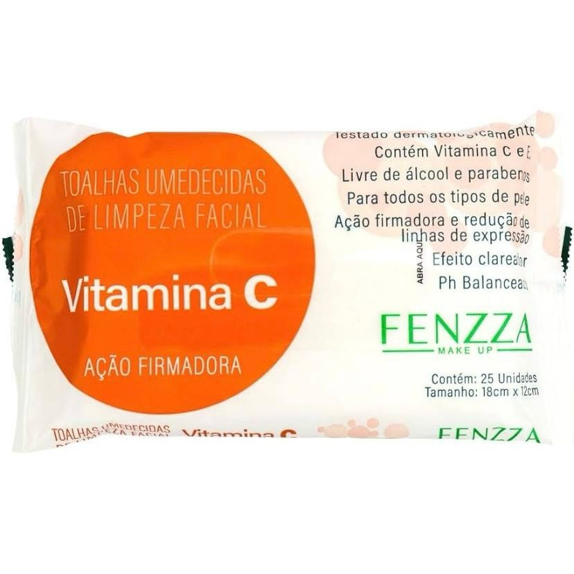 Toalhas Umedecidas De Limpeza Facial Vitamina C Fenzza Shopee Brasil