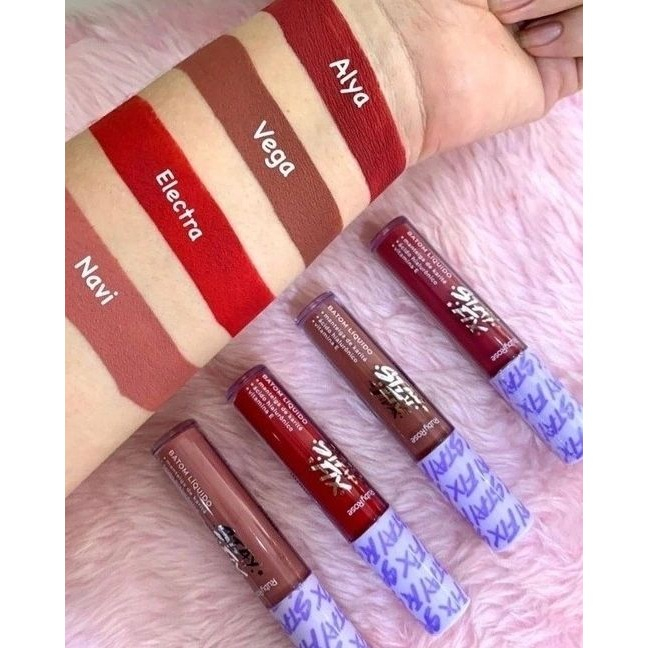Batom Liquido Linha Stay Fix Hb569 - Ruby Rose | Shopee Brasil