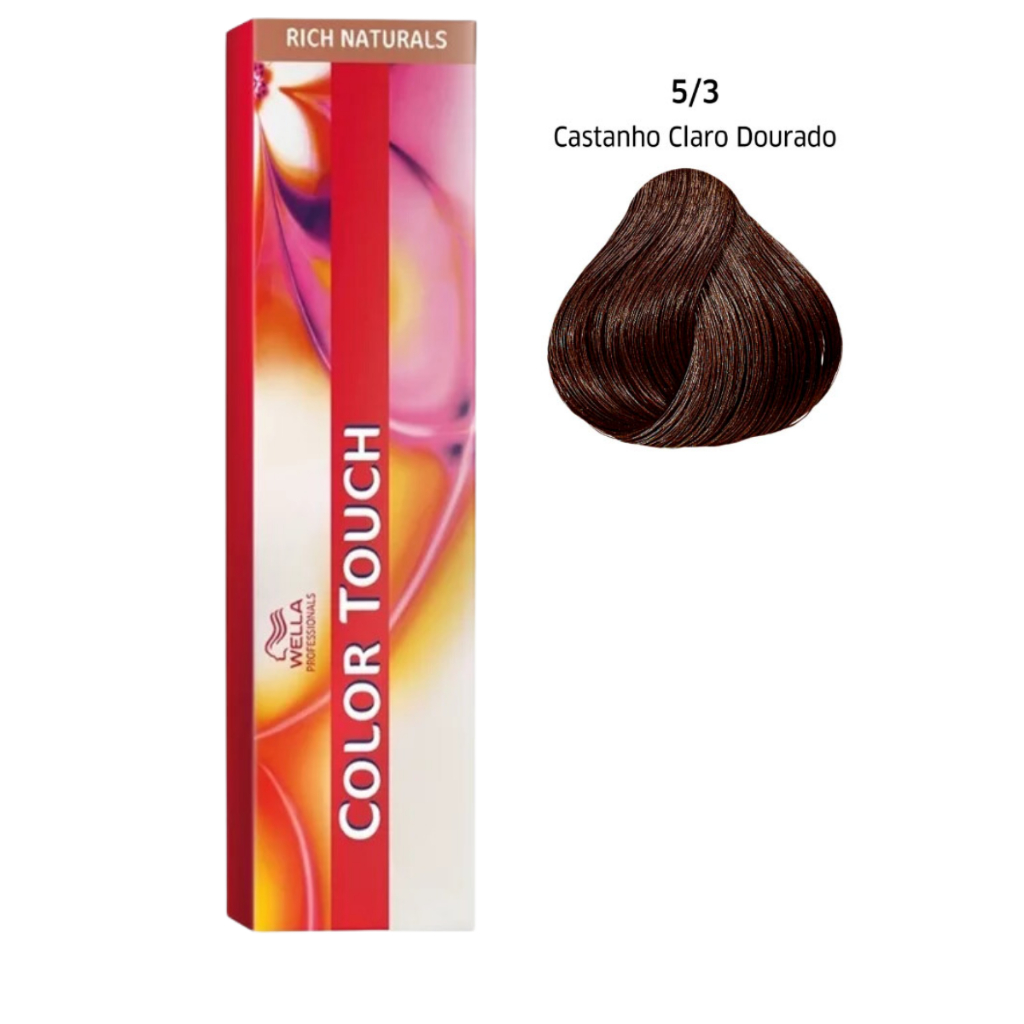 Tonalizante Color Toch Rich Naturals 5/3 Castanho Claro Dourado 60 g ...