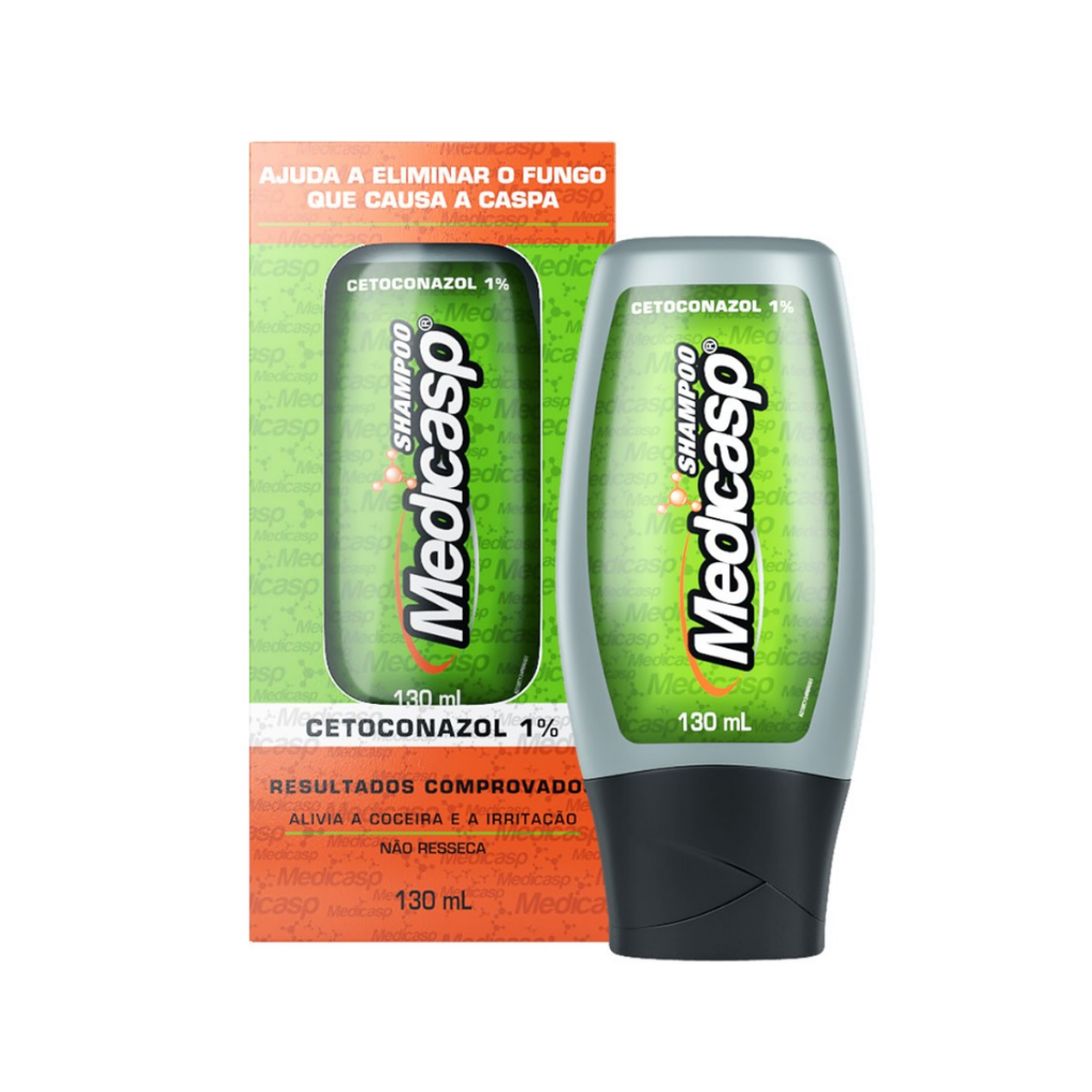 MEDICASP SHAMPOO ANTI-CASPA 130ML CETOCONAZOL USO DIÁRIO GENOMMA LAB ...