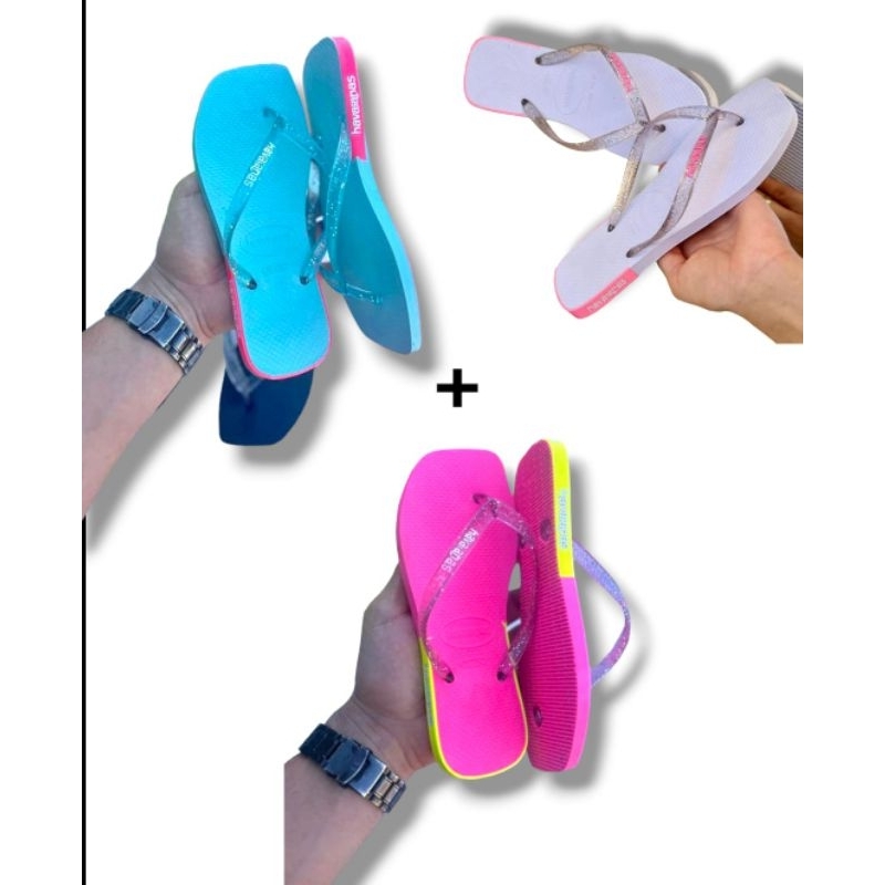 CHINELO Feminino Moda Verão 3 Pares Por 60,68$ LANÇAMENTO Personalizado ...