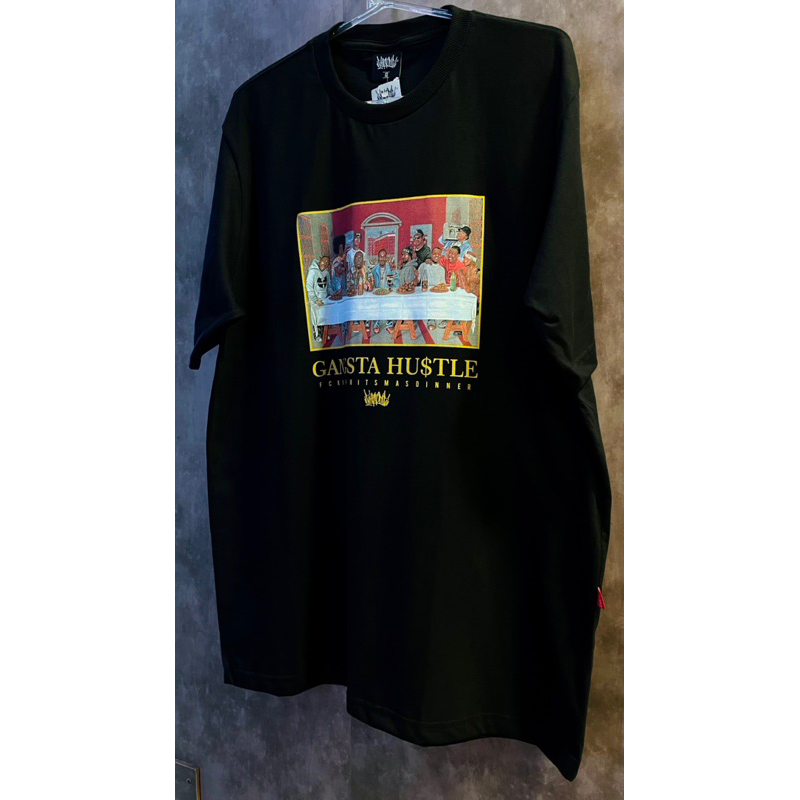 Camiseta Masculina Chronic Original “Santa Ceia Gângster” - Preta ...