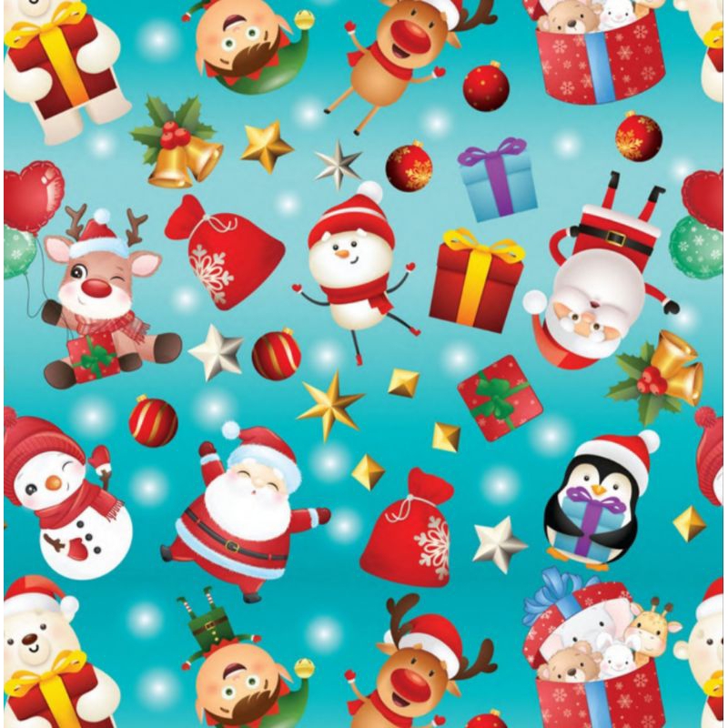 PAPEL PARA PRESENTE NATAL 50X60 - COM 20 FOLHAS | Shopee Brasil