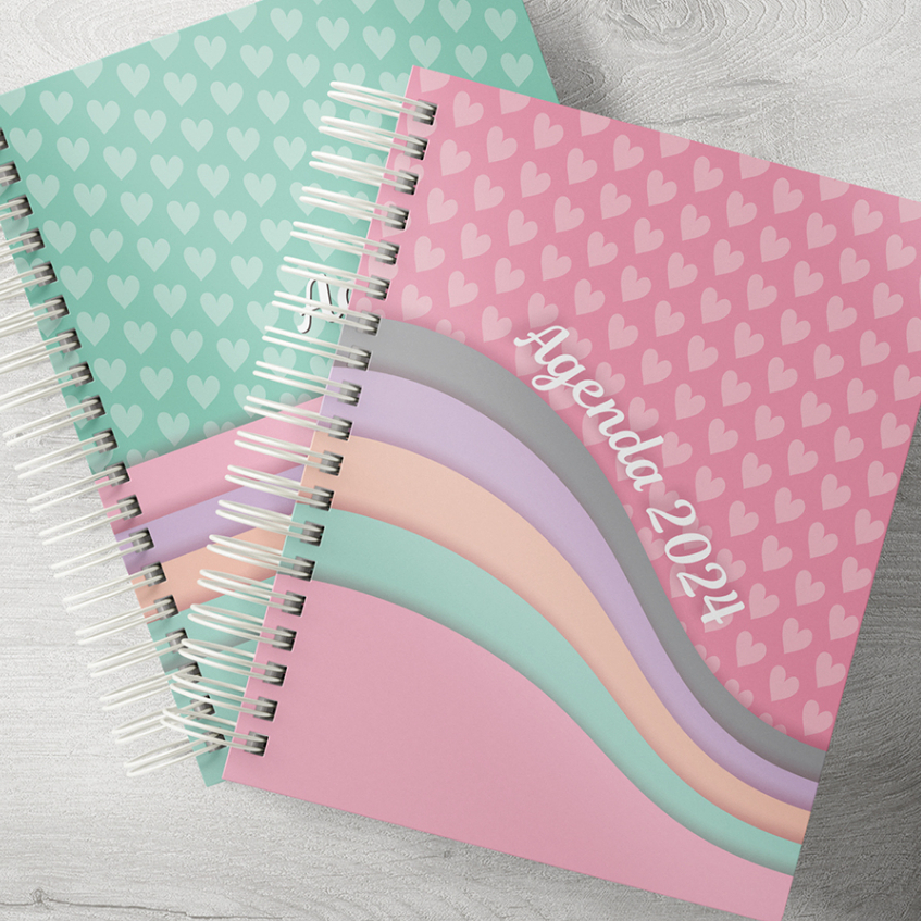 Mini Agenda Personalizada A6 1 ou 2 Dias por página | Shopee Brasil